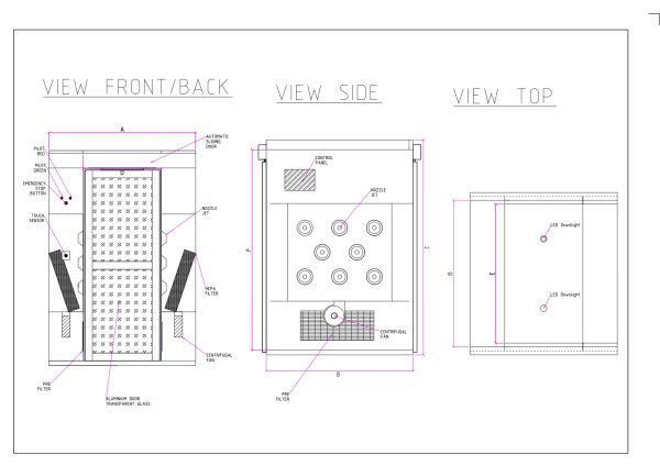 Air Shower AirSteel Advance X Series - Pusat Clean Room